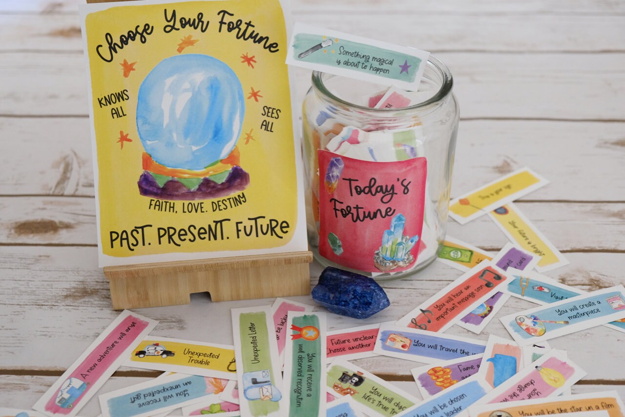 Fortune Telling Jar Good Fortune Cards Fortune Cards - Etsy Australia
