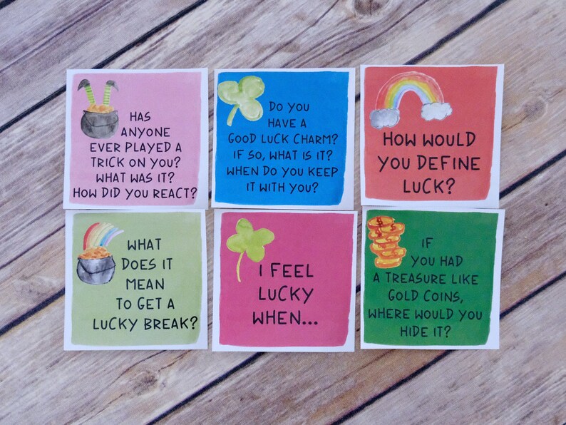 St. Patrick's Day Conversation Starters Family Dinner - Etsy
