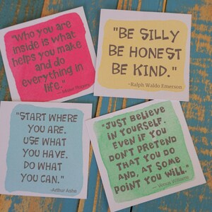 Inspirational Quote Cards - Set 1 - Positive Messages - Happy Quotes ...