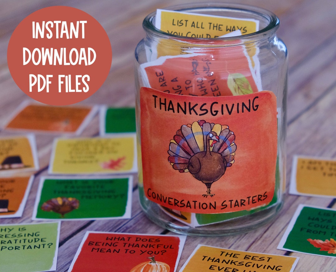 Thanksgiving Conversation Starters | Family Dinner | Inspirational ...