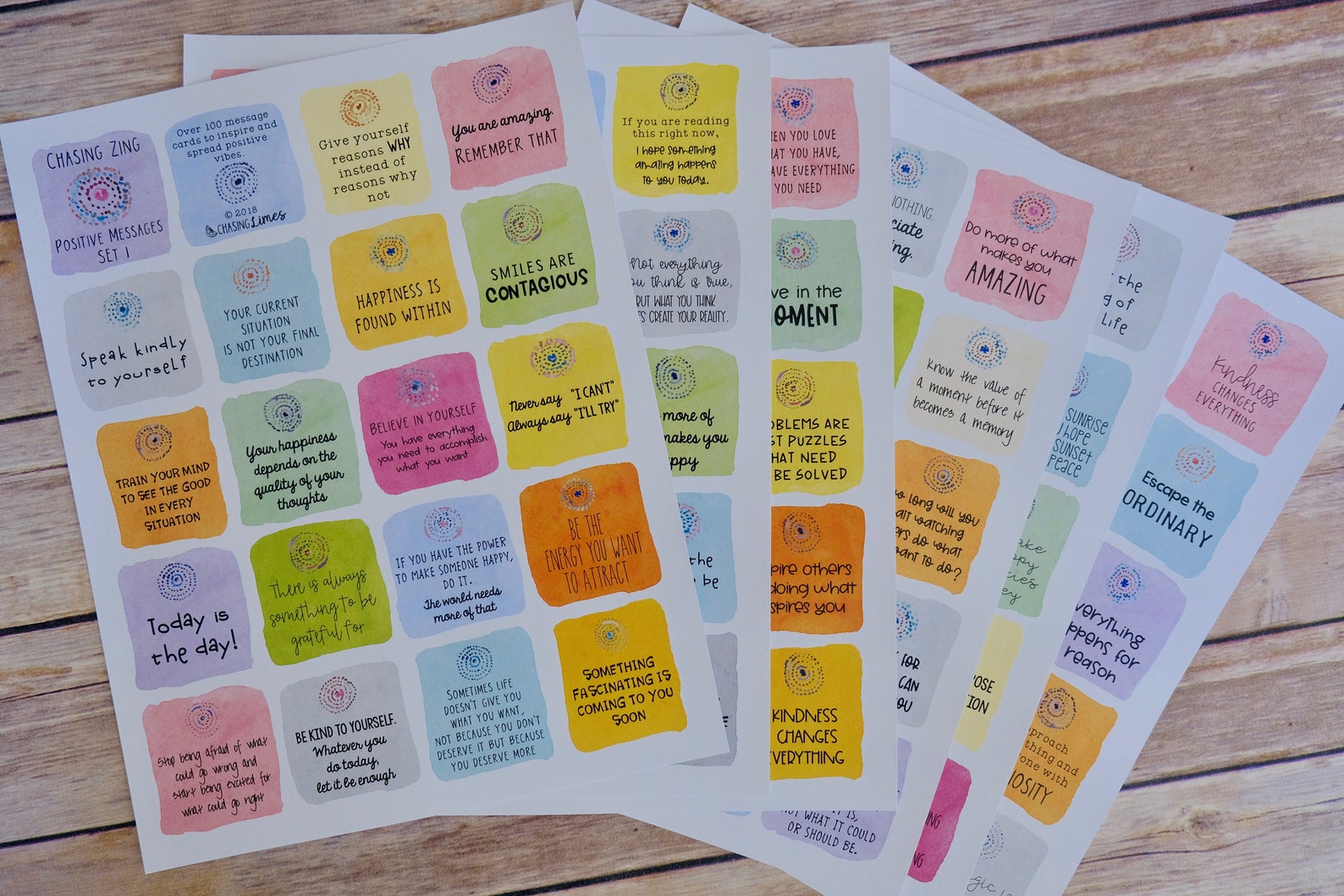 Printable Positive Message Motivational Cards Set 1 - Etsy Canada