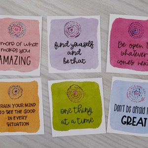 Printable Positive Message Motivational Cards - Inspirational DIY Jar ...
