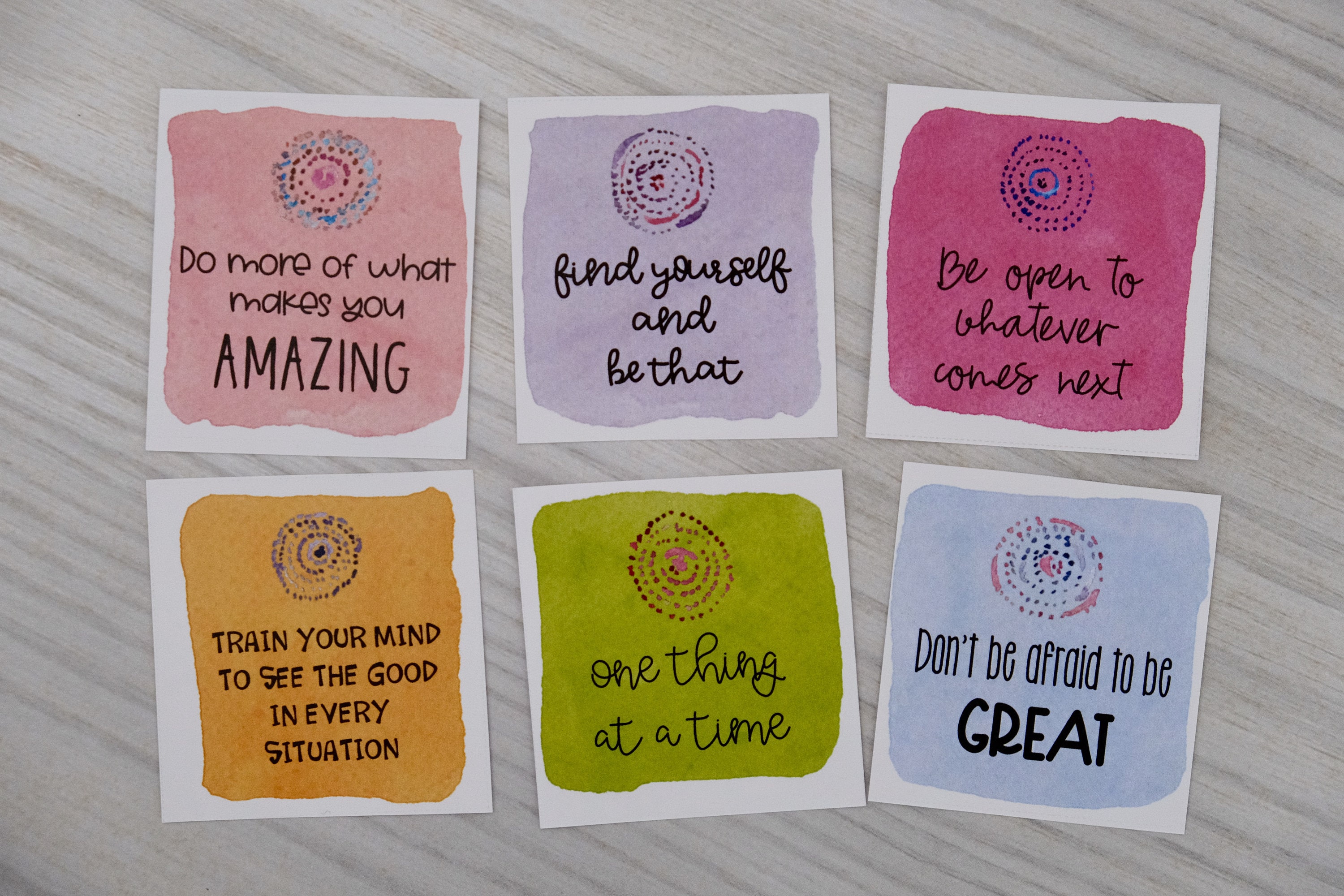Printable Positive Message Motivational Cards Set 1 - Etsy Canada