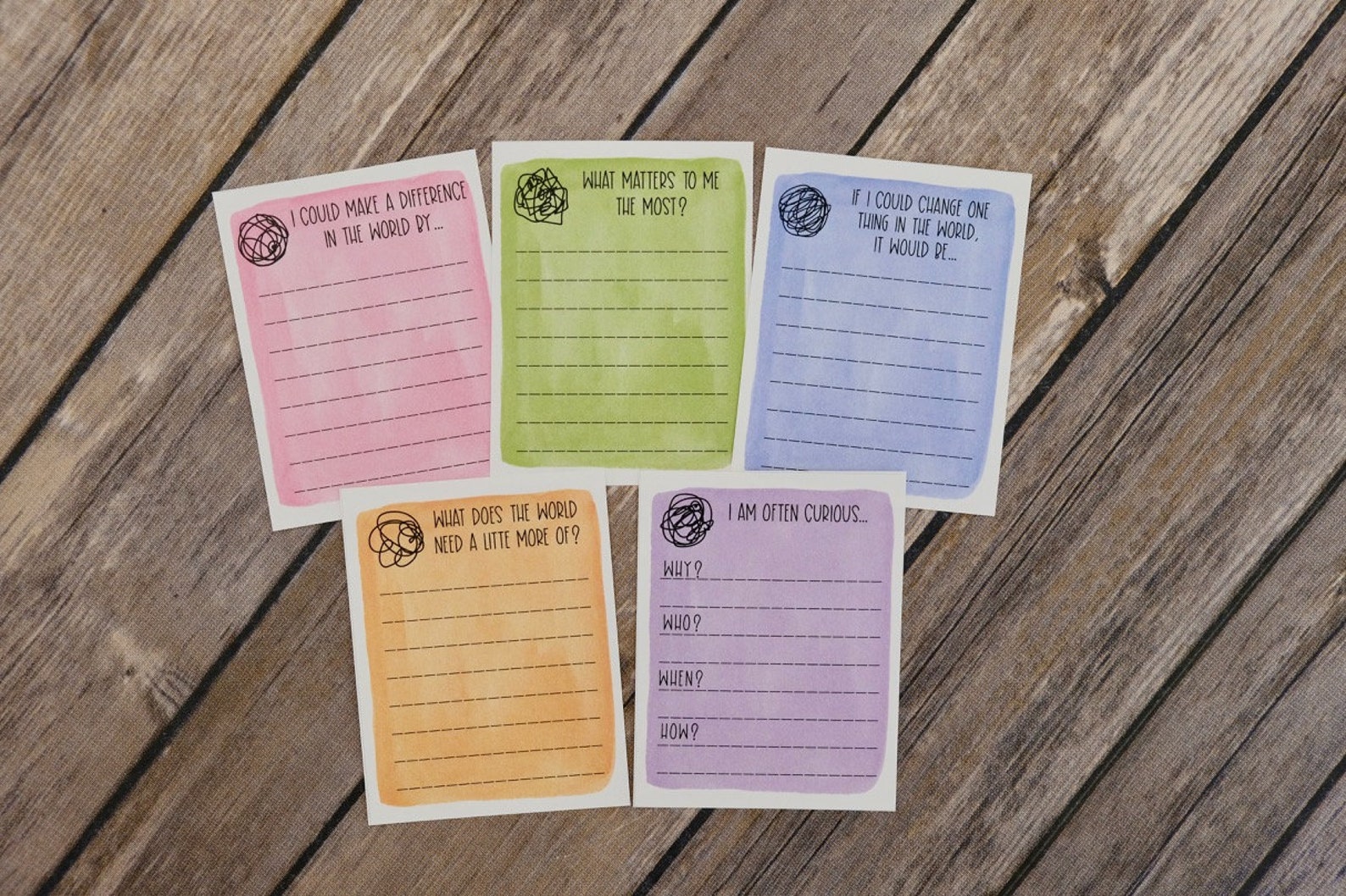 Life Purpose Printable Journal Cards | Mindfulness Journal Kit ...