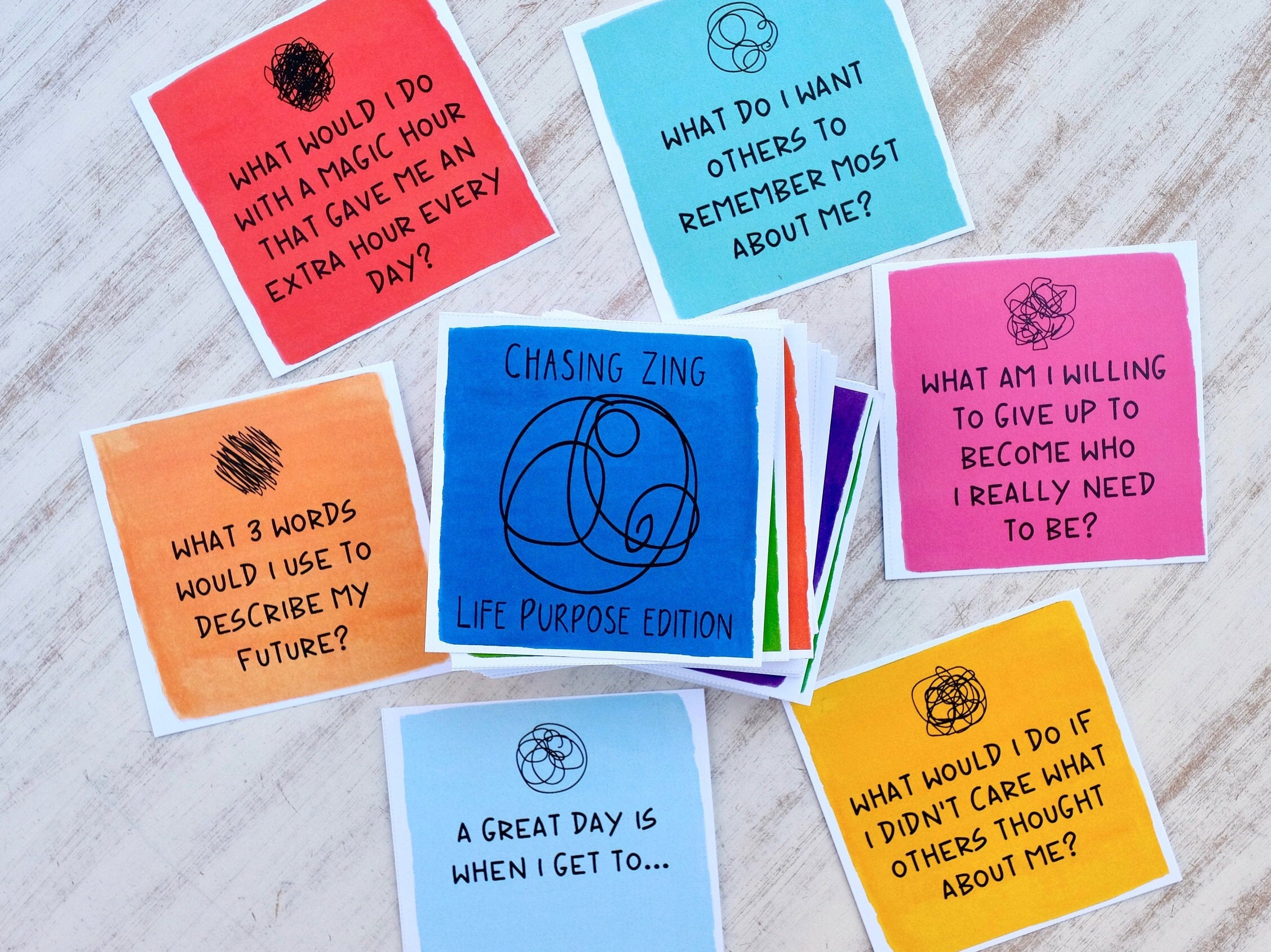 Life Purpose Reflection Cards: Self Discovery Prompts (digital Download ...