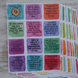 Inspirational Quote Cards Set 2 - Positive Messages - Reflection Cards ...