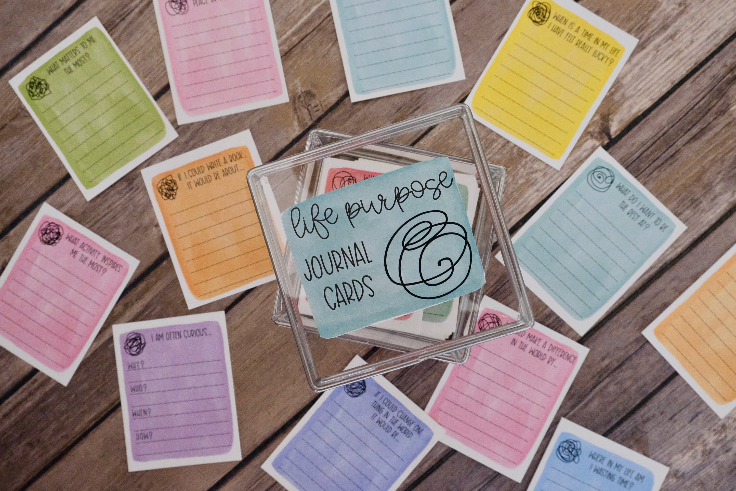 Life Purpose Printable Journal Cards Mindfulness Journal Kit | Etsy