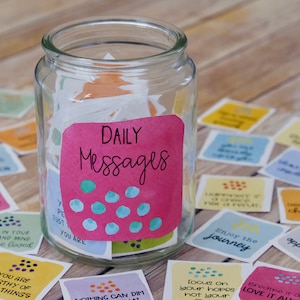 Positive Quote Cards: Joy Jar Inspiration (PDF Download) - Etsy