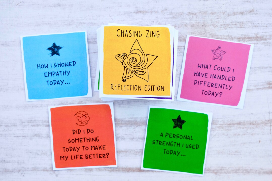 End of Day Reflection Cards for Manifesting Positivity - COLOR VERSION ...