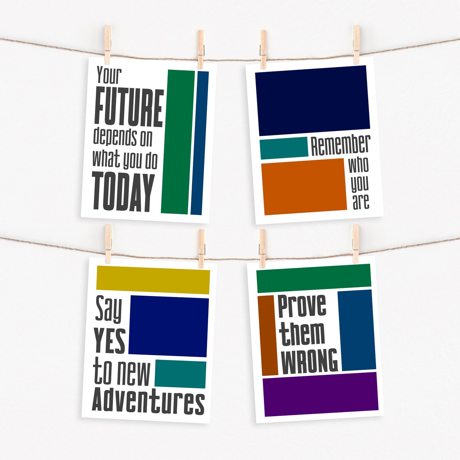 Dorm Room Inspirational Posters Set 1 printable Wall Art - Etsy