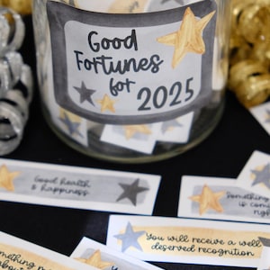 New Years Fortunes Jar | Fortune Cards | Good Fortunes New Year's Eve ...