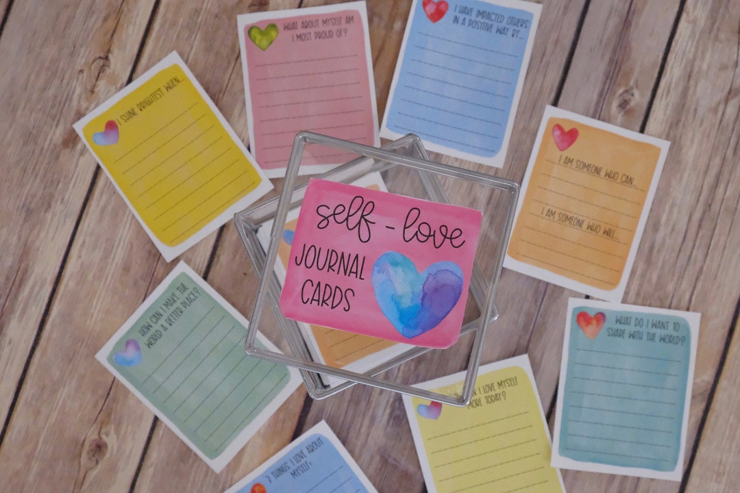 Self Love Printable Journal Cards Self Care and Self Help Inspirational ...