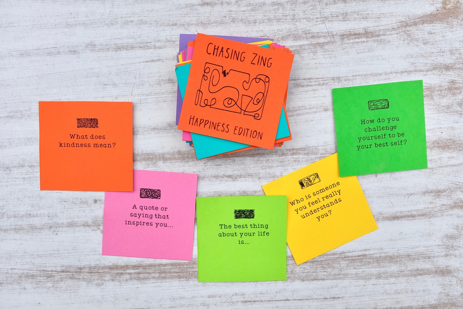 Happiness Reflection Cards: Conversation Starters, Journal Prompts ...