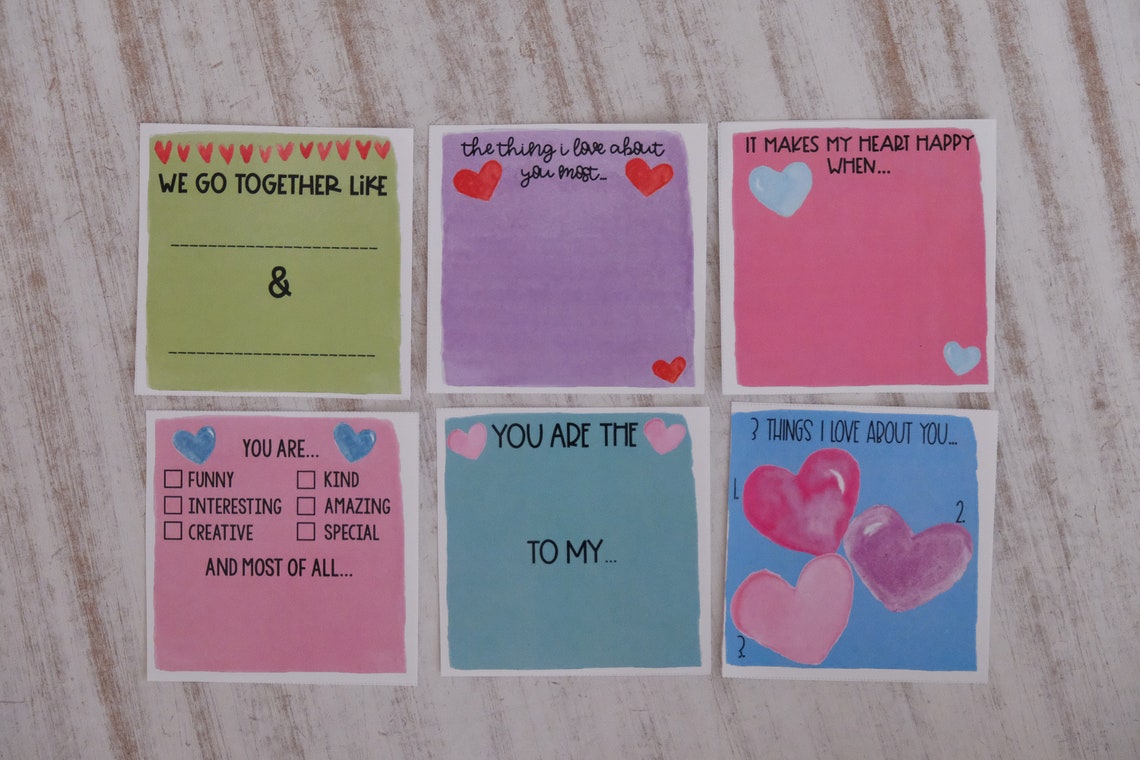 Printable Valentine's Cards Bundle: Over 300 Conversation - Etsy