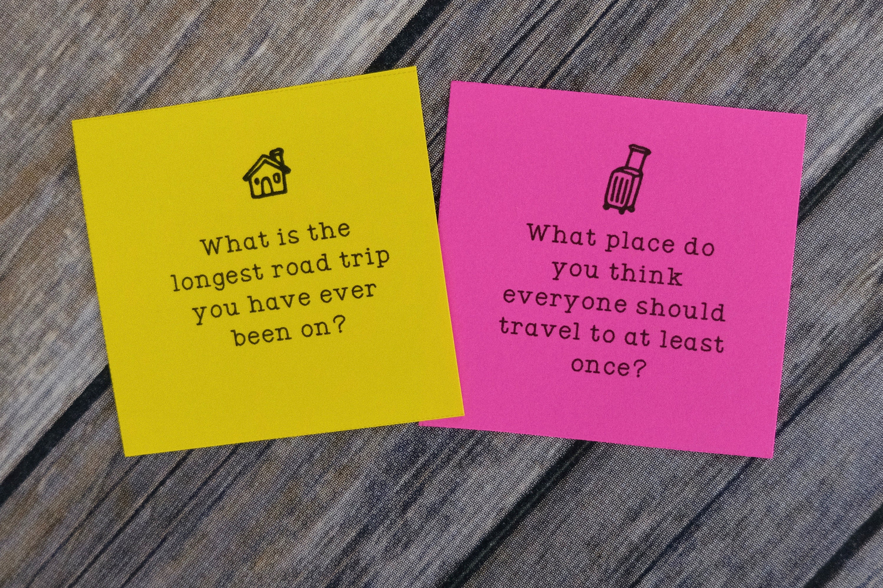 Travel Conversation Starters Party Games Family Discussion | Etsy