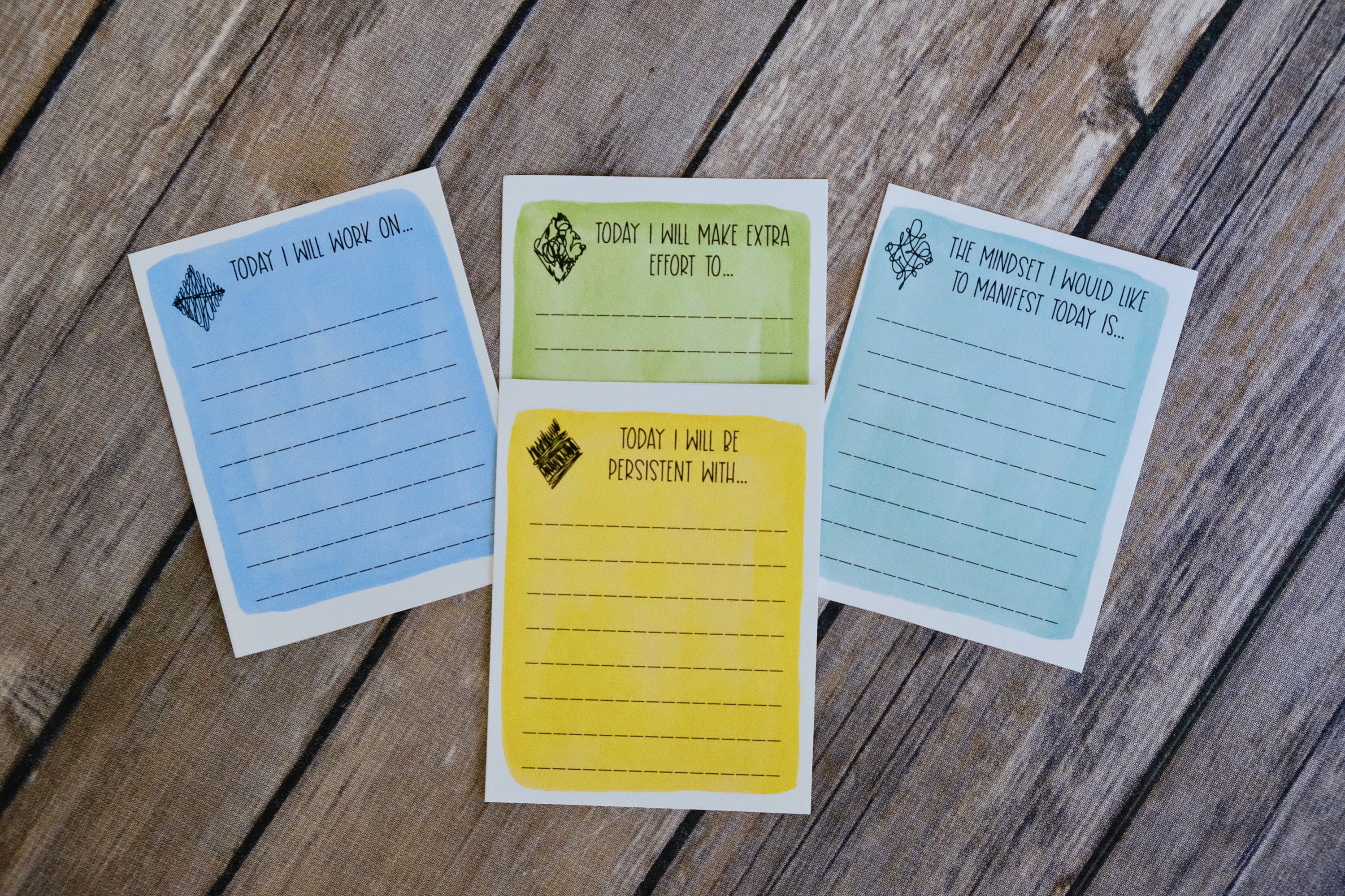 Daily Intention Printable Journal Cards | Mindfulness Journal Kit ...