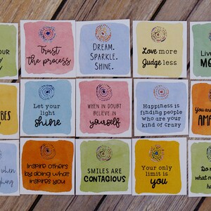 Printable Positive Message Motivational Cards - Inspirational DIY Jar ...