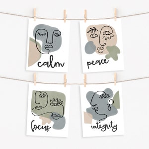 Boho Inspired Word Posters - Printable Wall Art - Digital Prints ...