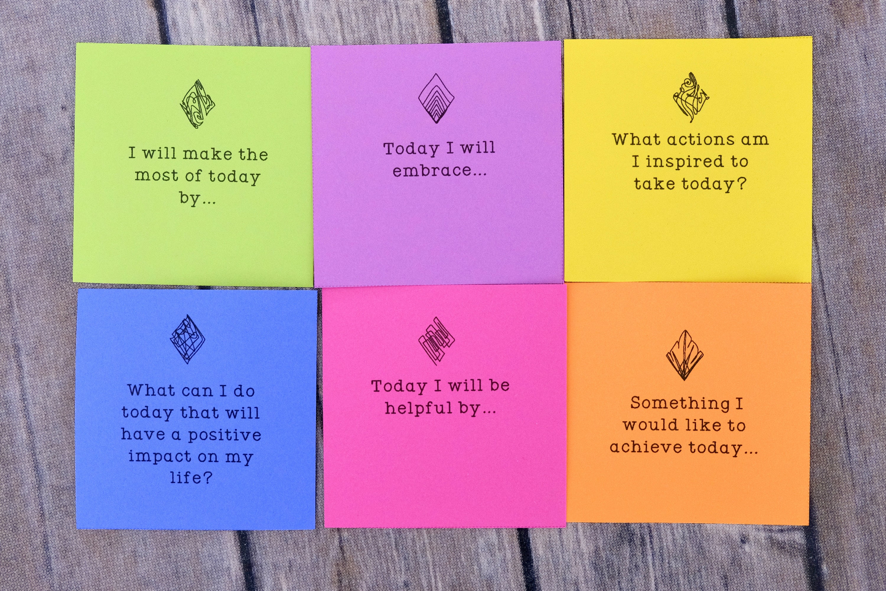 Setting Intentions Motivational Reflection Cards Conversation | Etsy