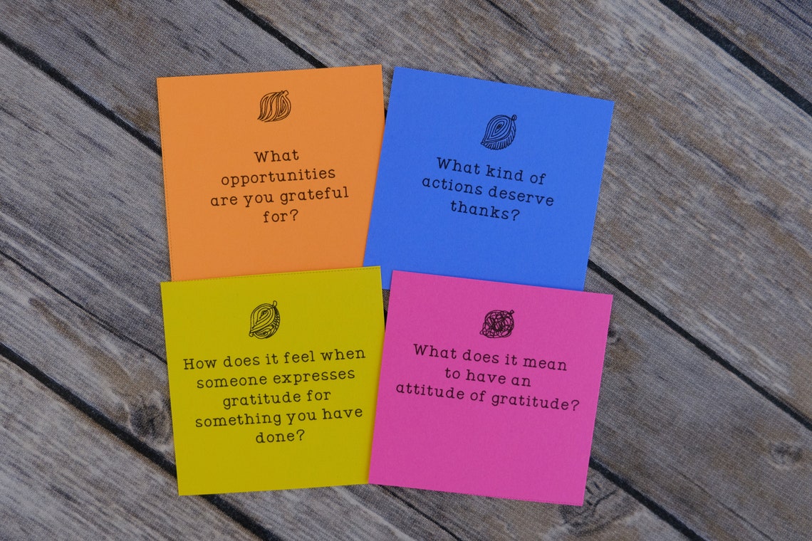 Gratitude Journal Prompts Conversation Starters Family - Etsy