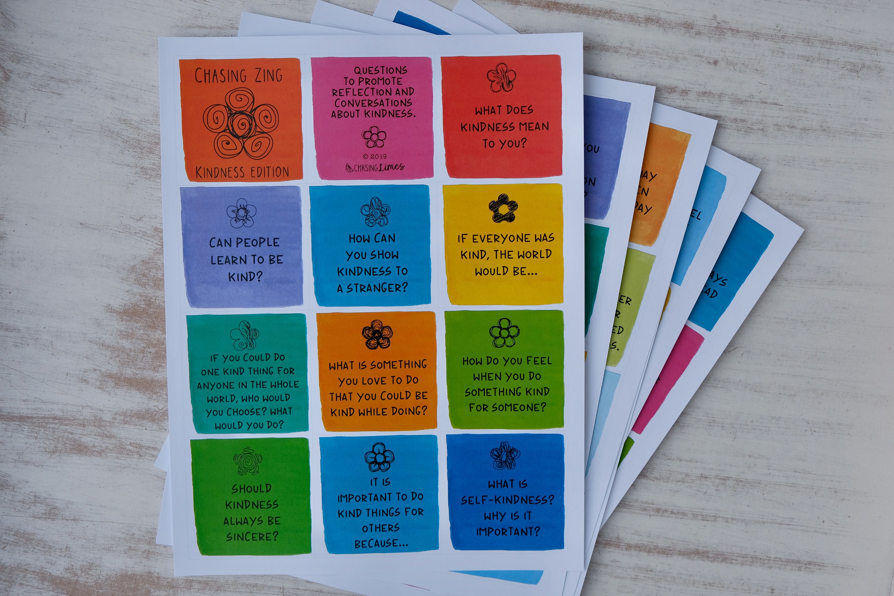 Kindness Conversation Starters and Journal Prompts Family | Etsy