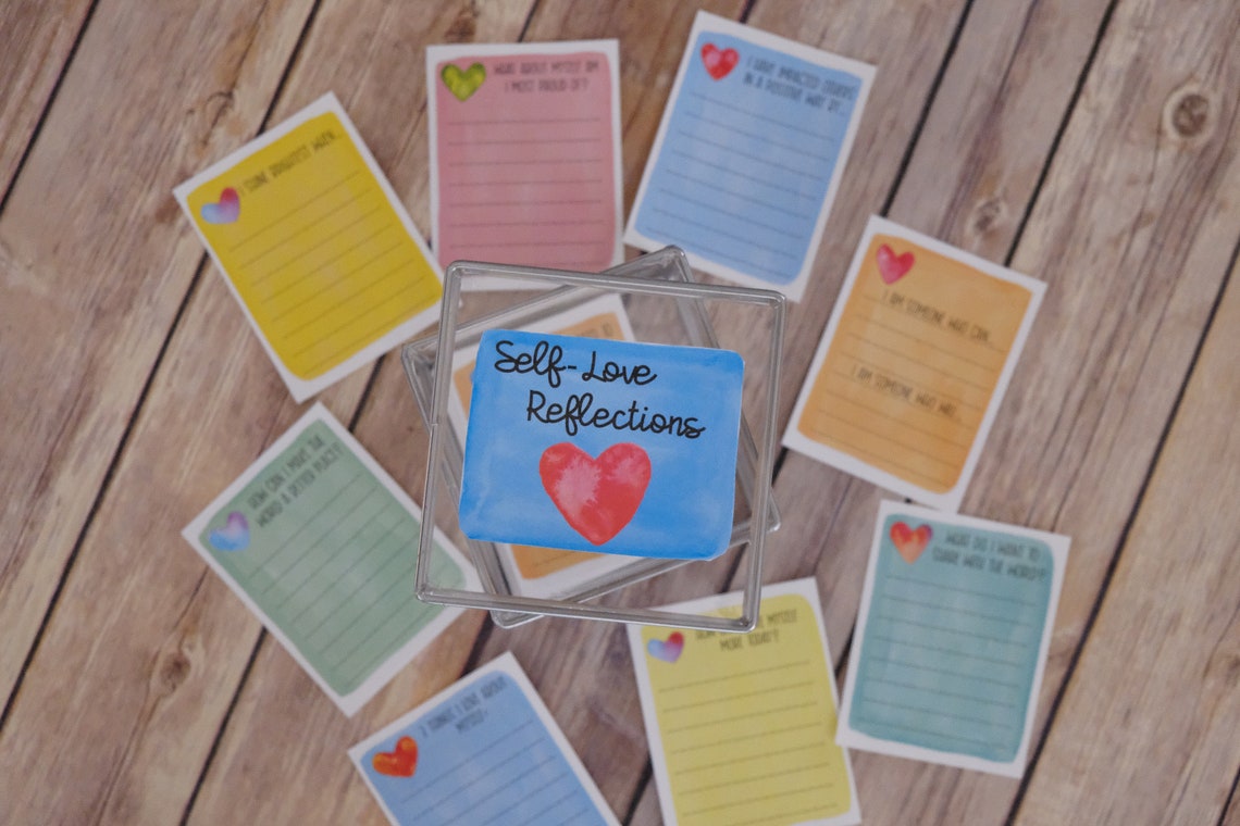 Self Love Printable Journal Cards Self Care and Self Help | Etsy