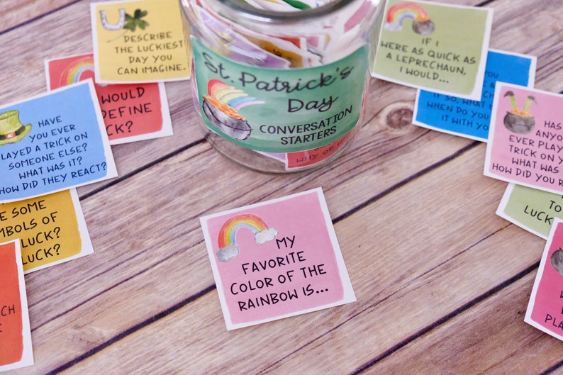 St. Patrick's Day Conversation Starters Family Dinner - Etsy