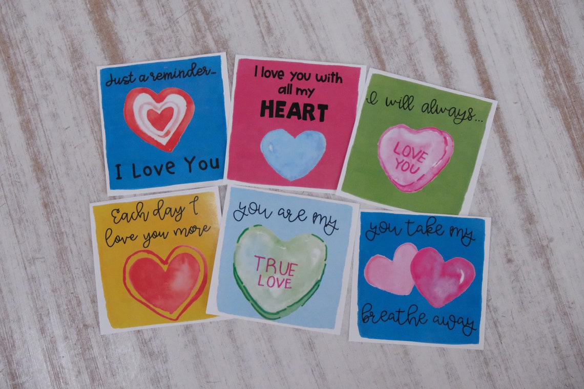 Printable Valentine's Cards Bundle: Over 300 Conversation - Etsy