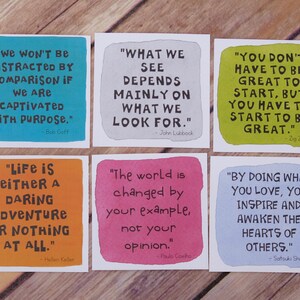 Inspirational Quote Cards Set 2 - Positive Messages - Reflection Cards ...