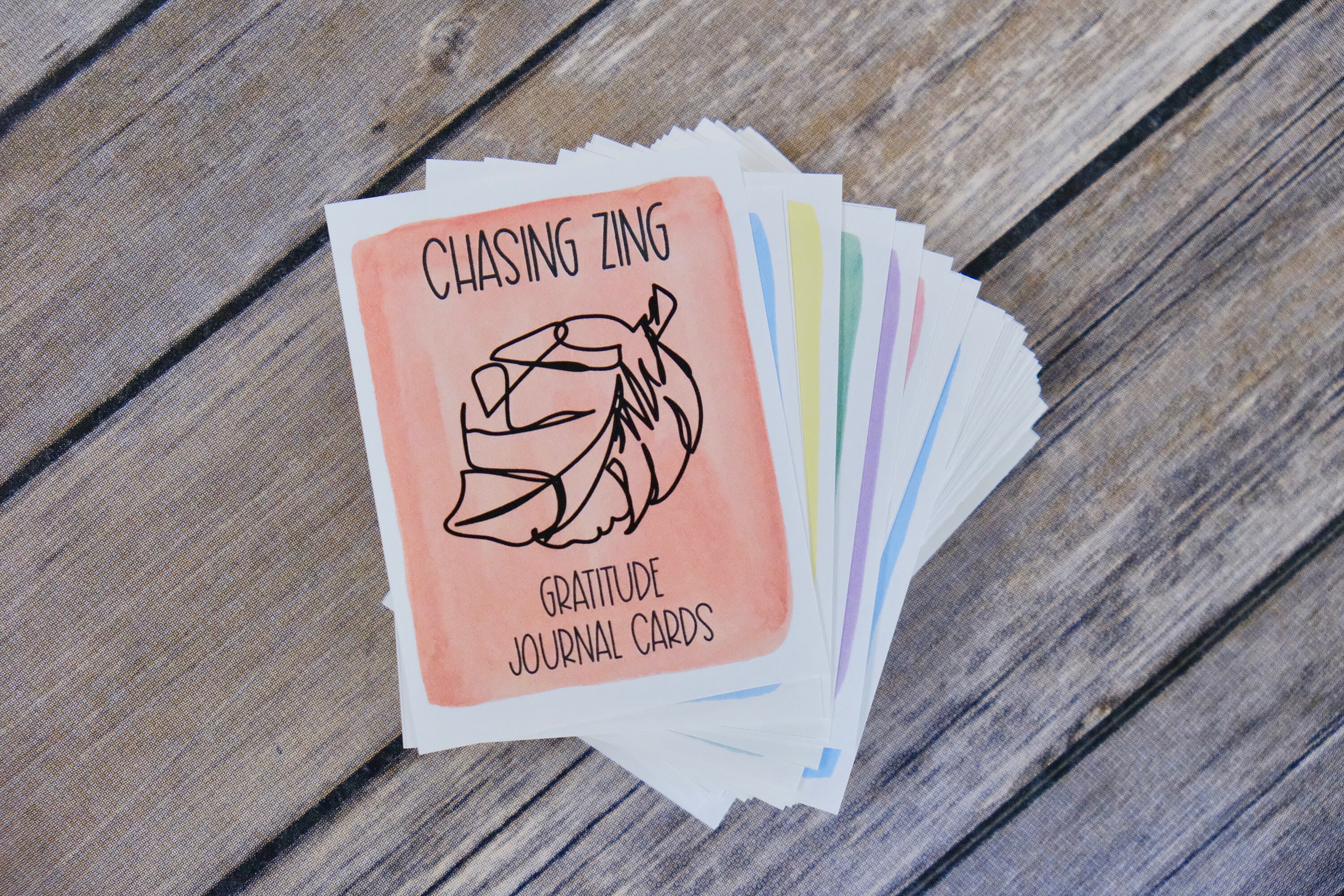 Gratitude Journal Cards: Inspirational Writing Prompts (digital ...