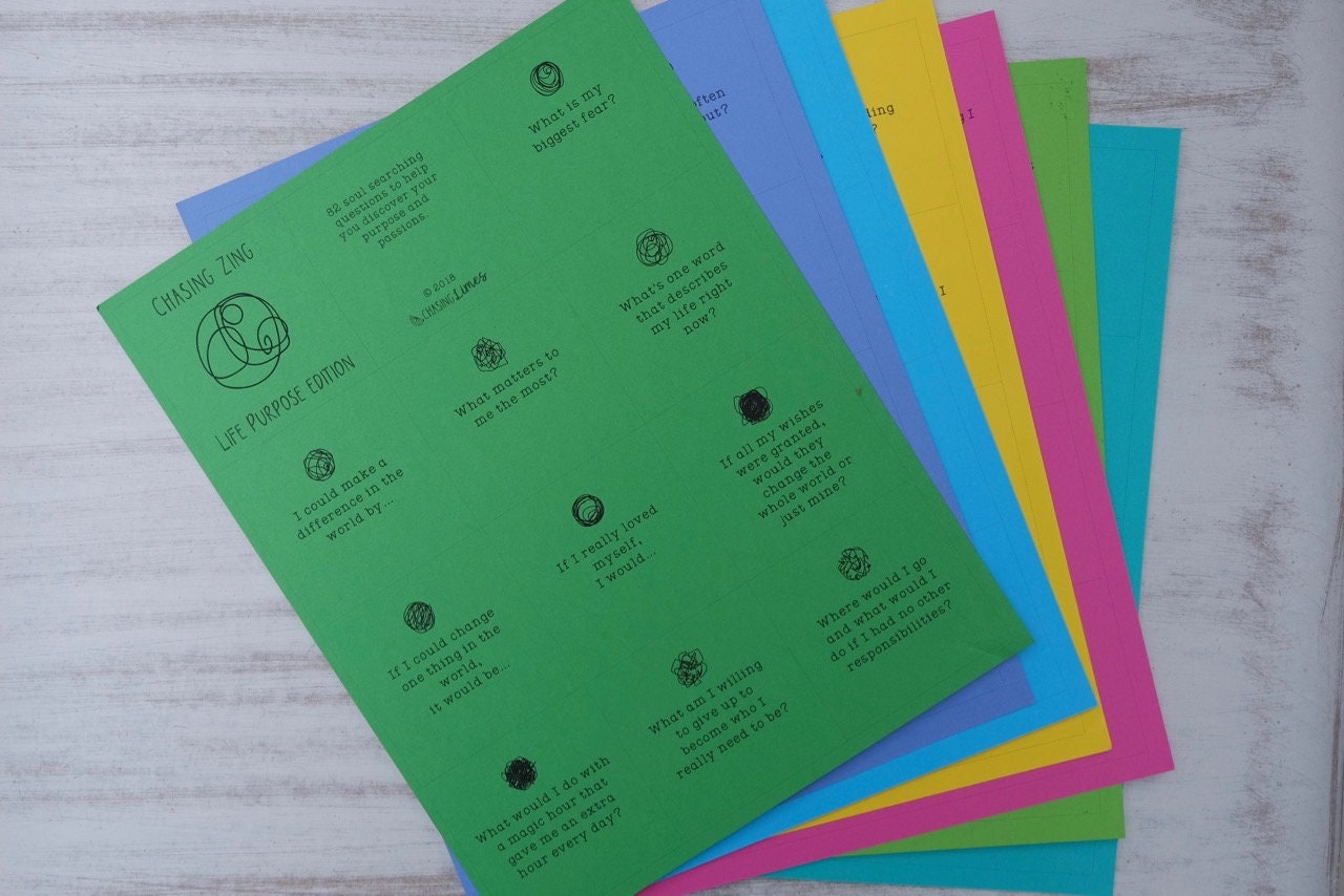 Life Purpose Self Discovery Prompts Conversation Starters | Etsy