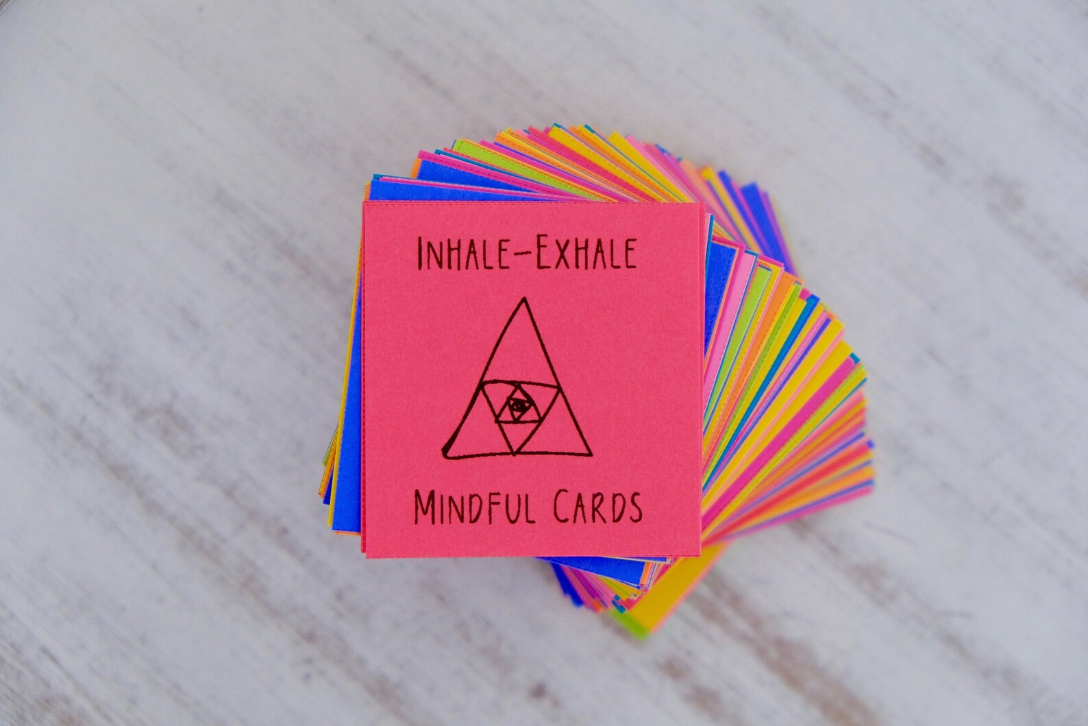 Inhale Exhale Mindfulness Cards Inspirational Cards for | Etsy