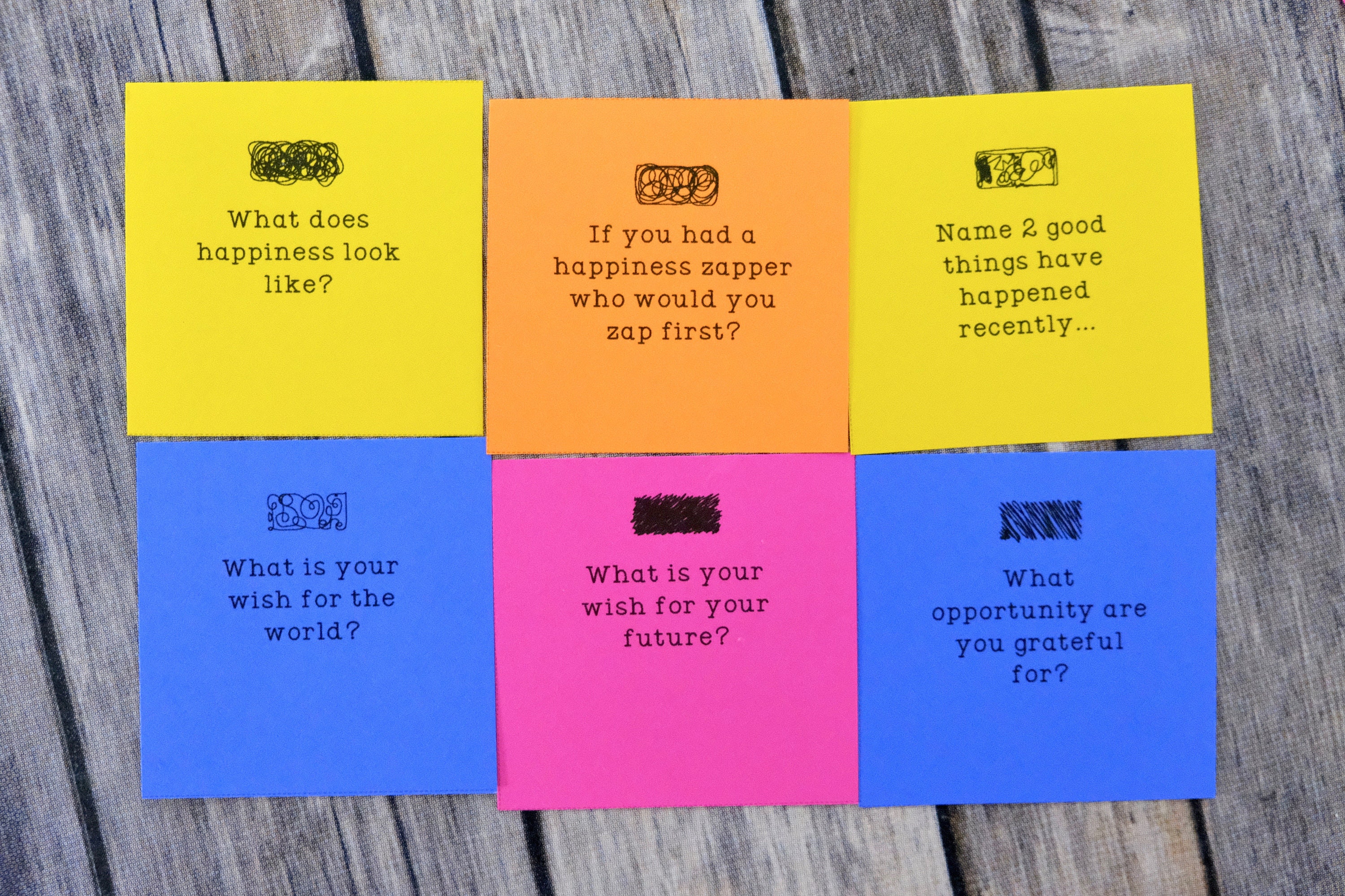 Happiness Reflection Cards Conversation Starters | Etsy