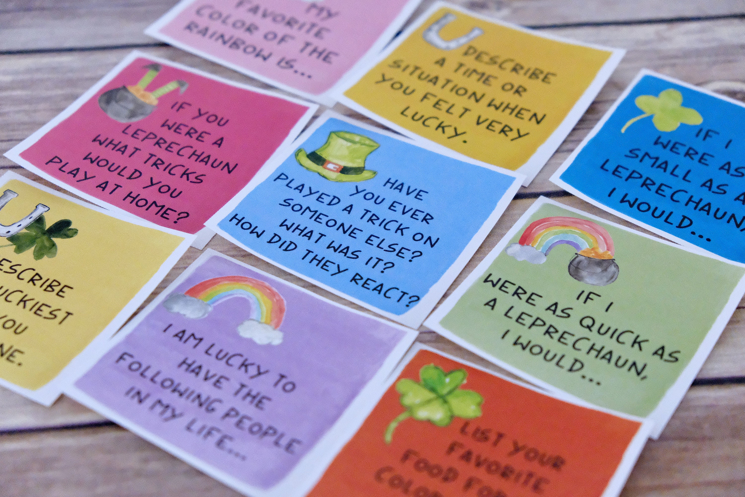 St. Patrick's Day Conversation Starters Family Dinner - Etsy