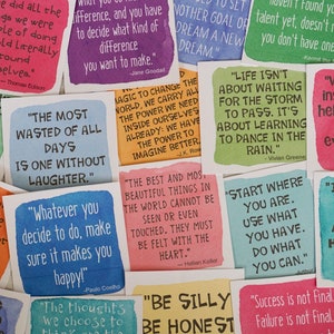 Inspirational Quote Cards Set 1 Positive Messages Happy Quotes Spread ...