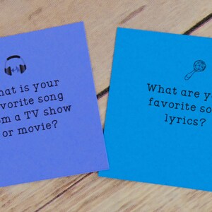 Music Conversation Starters - Party Games - Happy Hour Activities - All ...