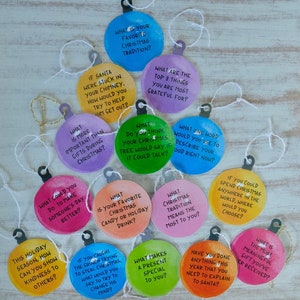 Christmas Conversation Printable Ornaments Craft Activity - Etsy