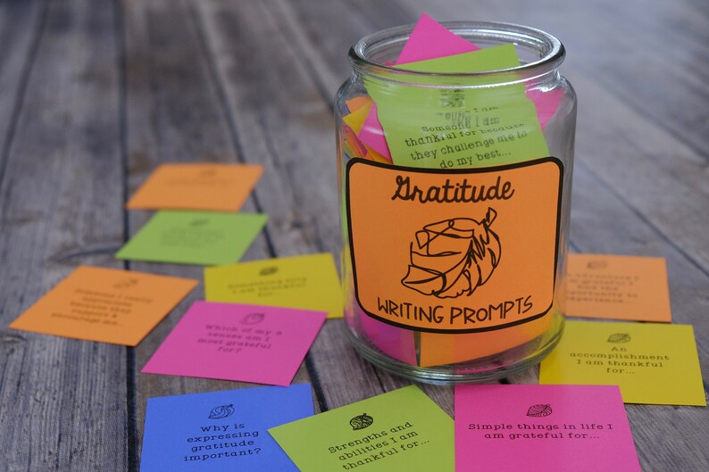 Gratitude Journal Prompts Conversation Starters Family - Etsy