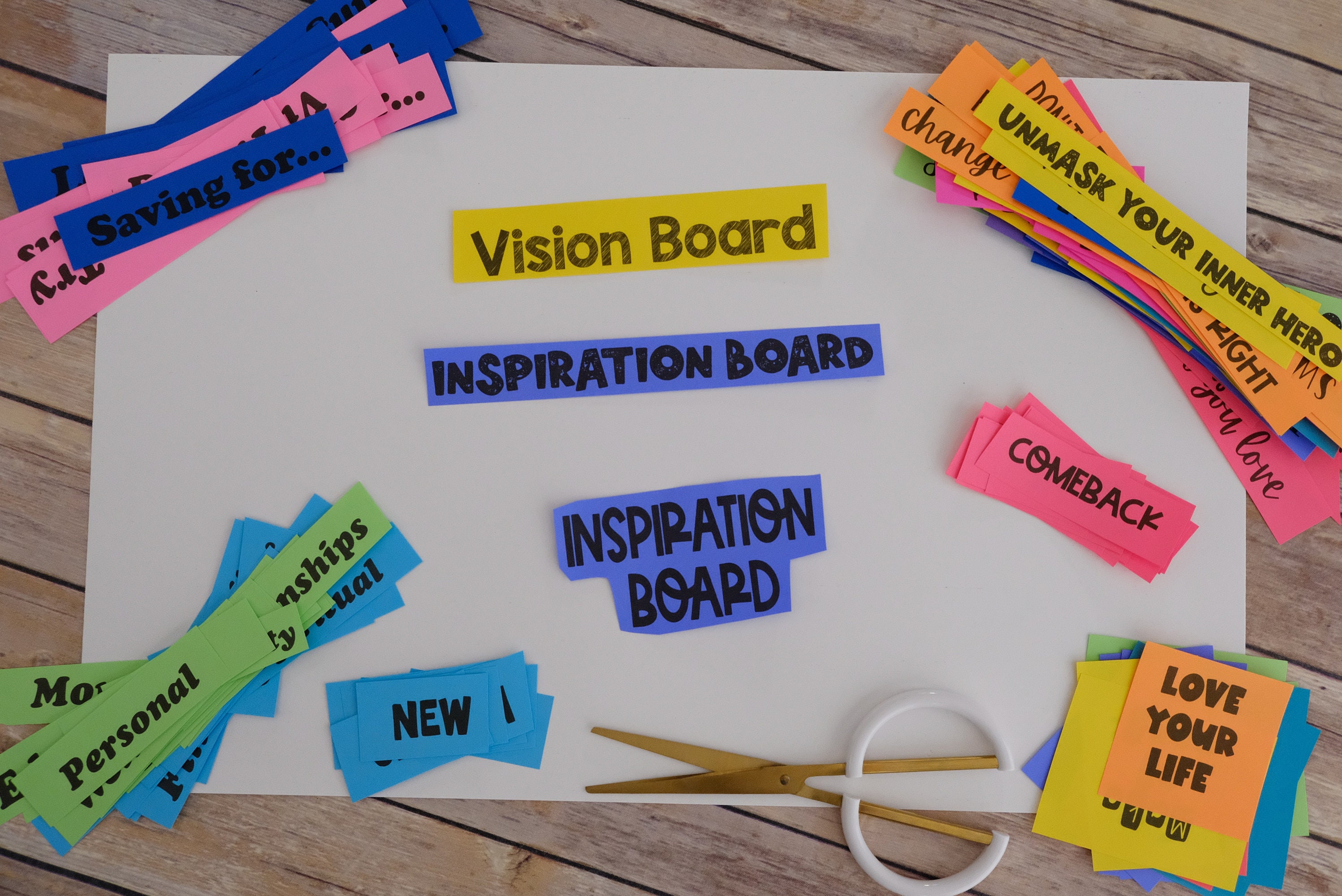 Dream Board Kit: Printable Vision Board Cutouts (PDF Download) - Etsy
