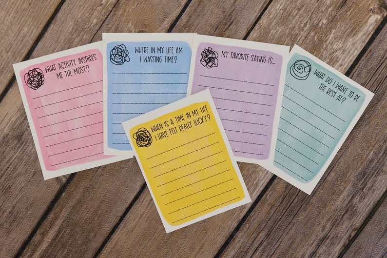 Life Purpose Printable Journal Cards | Mindfulness Journal Kit ...