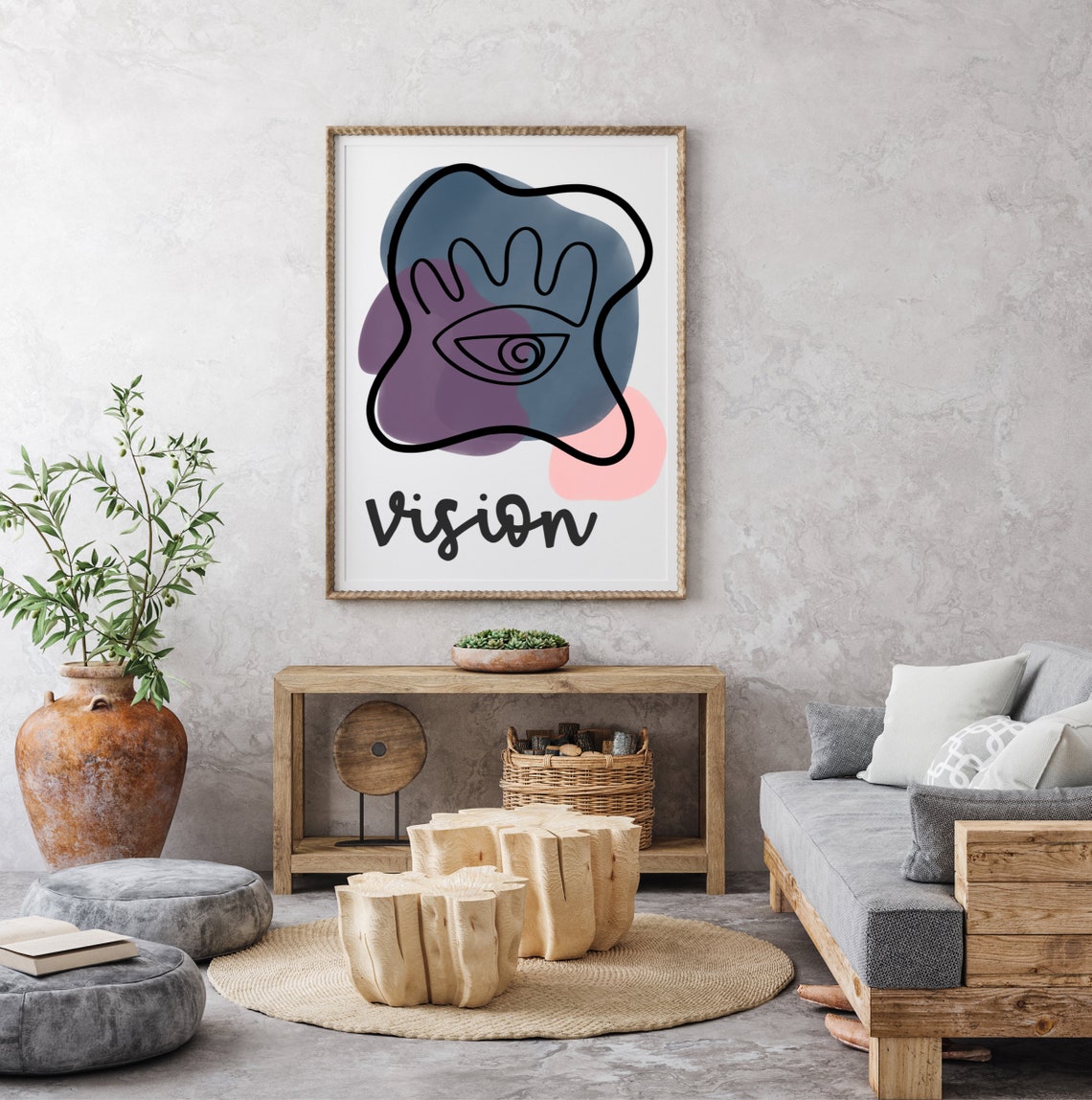 Boho Inspired Word Posters Printable Wall Art Digital - Etsy