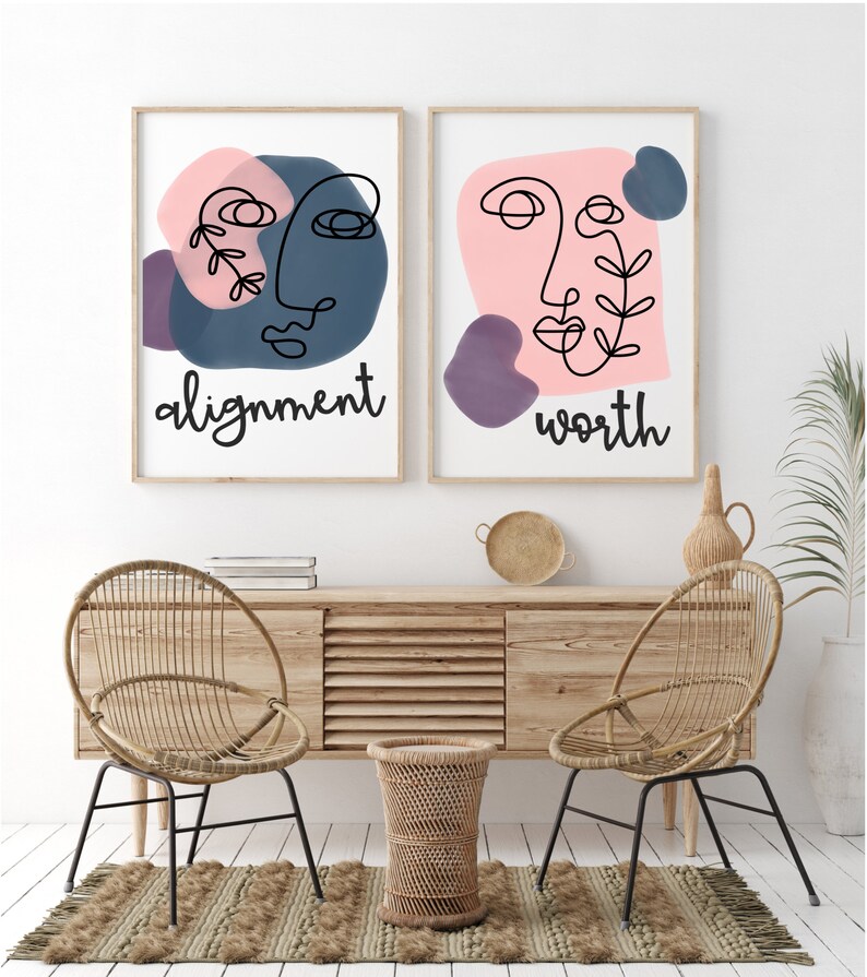 Boho Inspired Word Posters Printable Wall Art Digital - Etsy