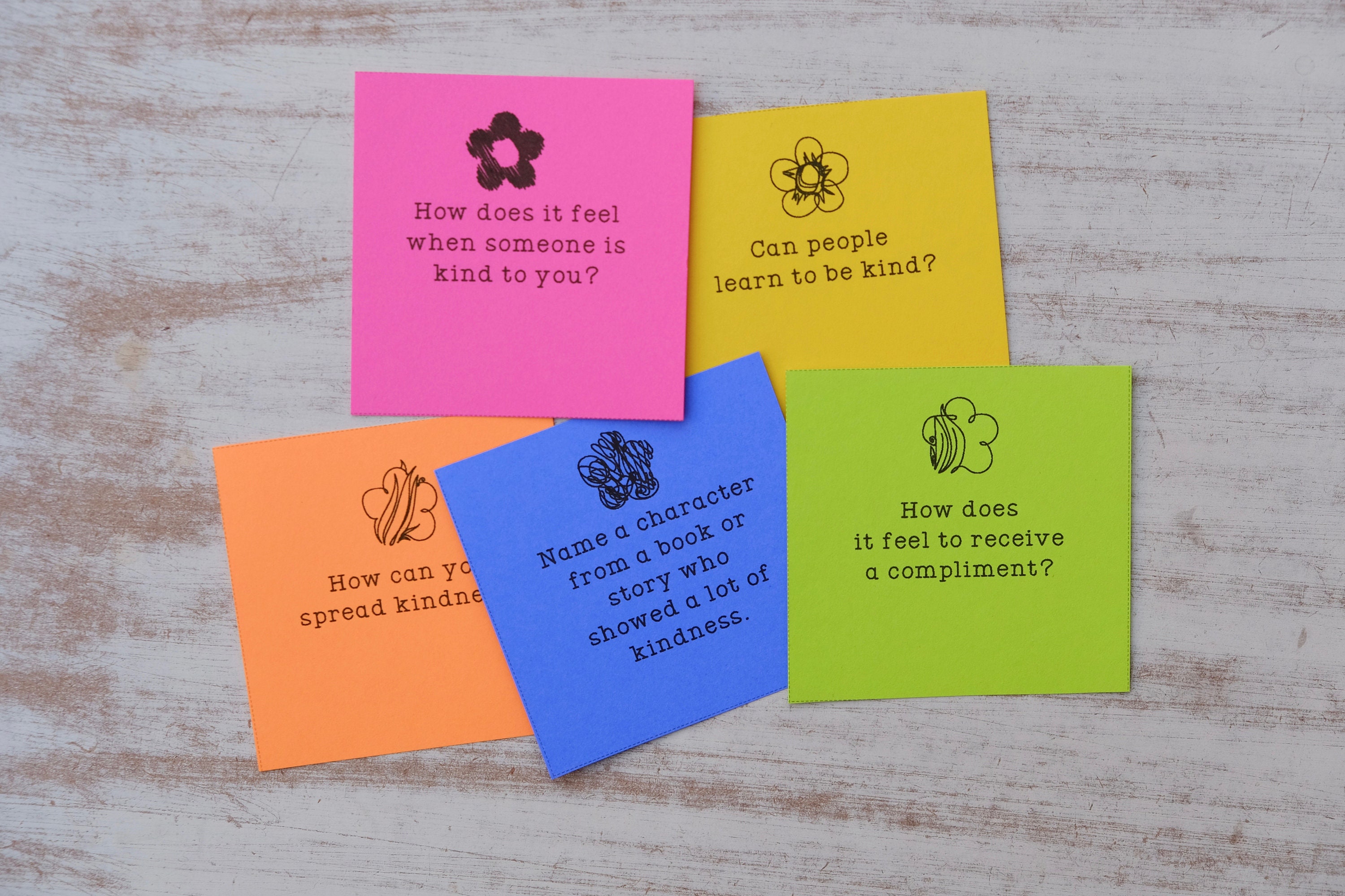 Kindness Conversation Starters for Reflecting and Discussing | Etsy