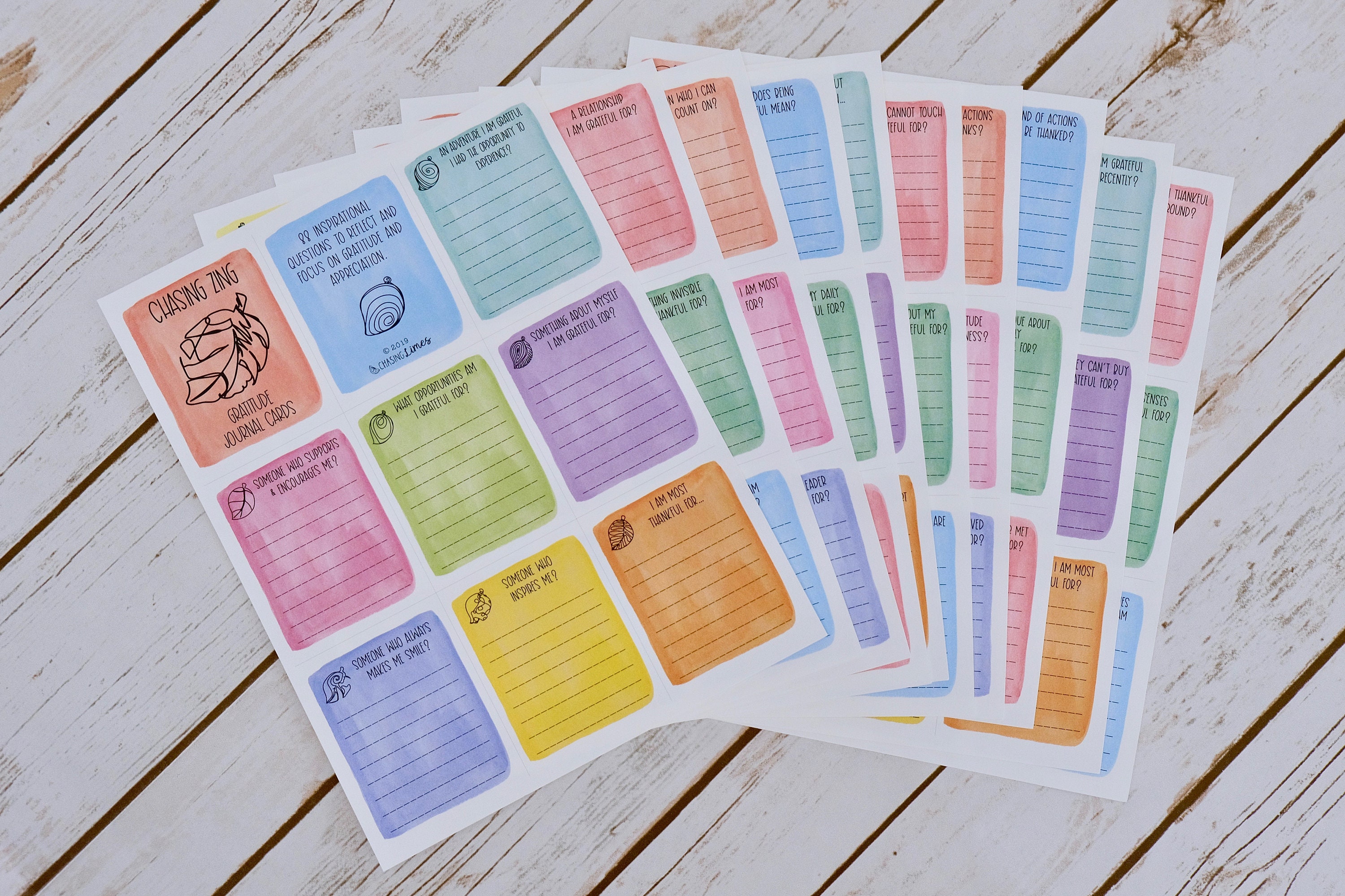 Gratitude Journal Cards Mindfulness Journal Kit | Etsy