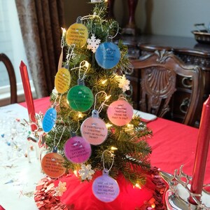 Christmas Conversation Printable Ornaments Craft Activity - Etsy