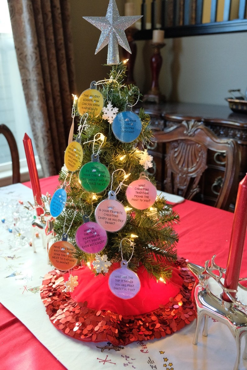 Christmas Conversation Printable Ornaments Craft Activity - Etsy