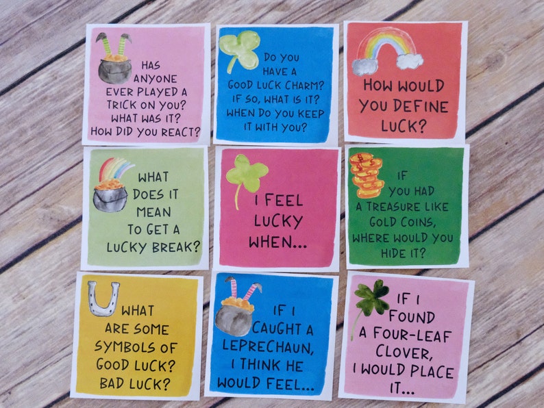 St. Patrick's Day Conversation Starters Family Dinner - Etsy