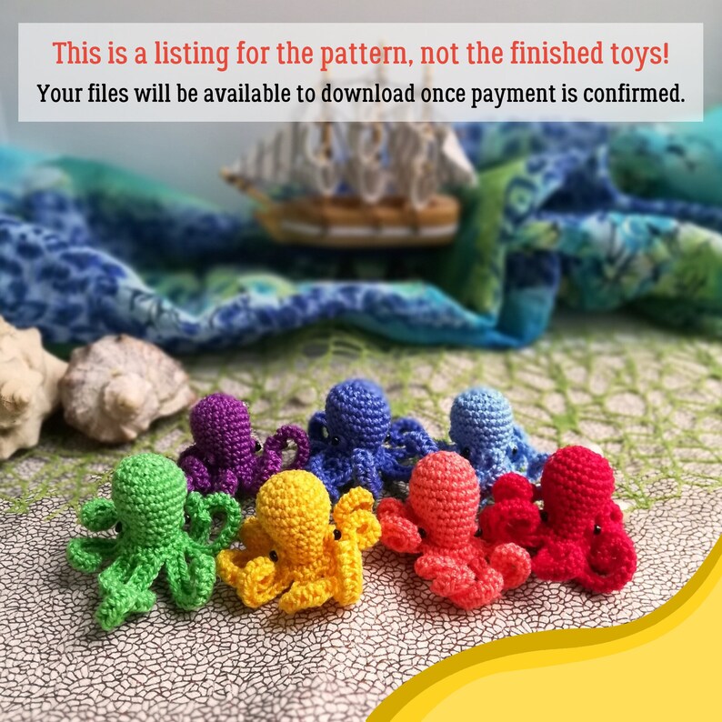 Amigurumi mini Octopus Crochet Pattern | Etsy