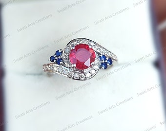 Ruby Wedding Ring - Etsy