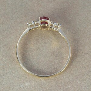 925 STERLING SILVER RUBY, Genuine Ruby Ring, July Birthstone Ring ...